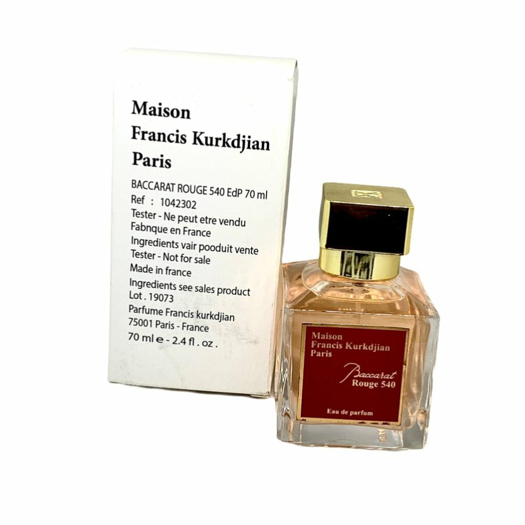baccarat rouge 540 tester white box semi original 70 ml